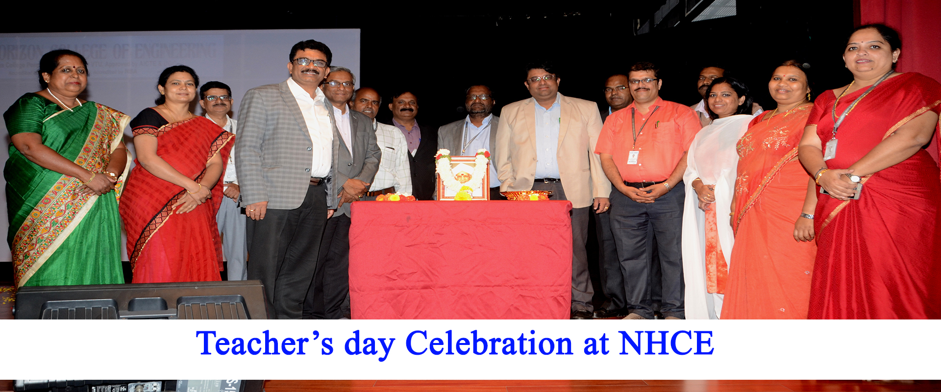 Teacher's day celebration at NHCE - New Horizon College of Engineering