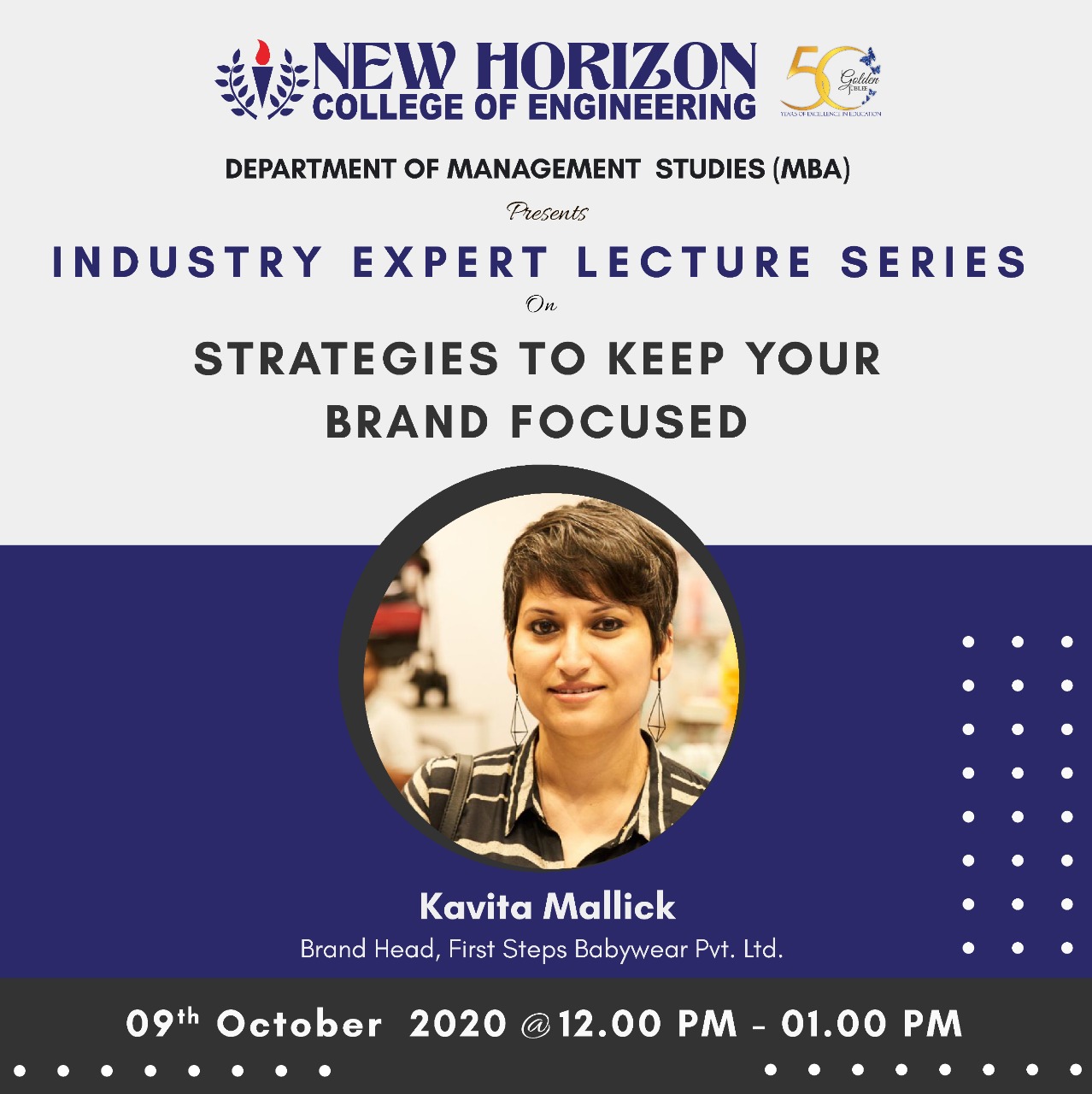 Industry Expert Lecture Series - New Horizon College of Engineering Industry Expert Lecture Series - New Horizon College of Engineering
