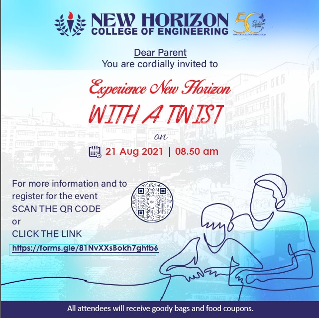 Experience New Horizon with a Twist - 2021 - New Horizon College of ...