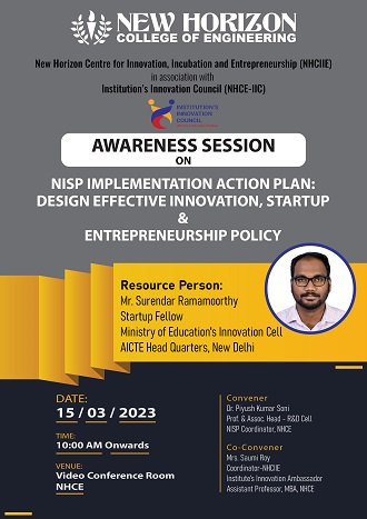 Awareness Session On NISP Implementation Action Plan: Design Effective ...