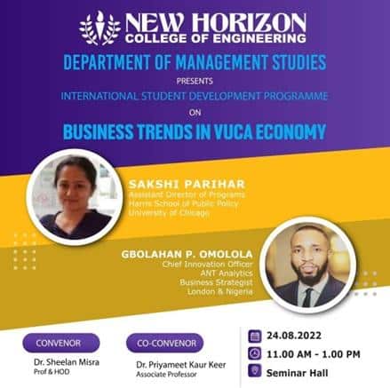 International Student Development Programme | NHCE