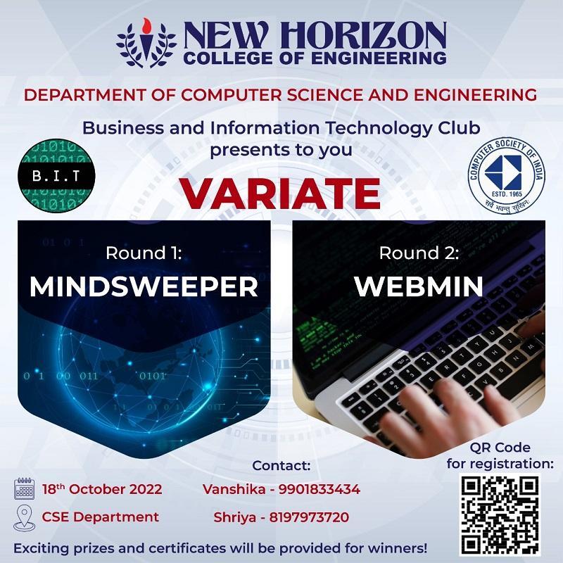 Variate - Cultural & Tech Fest | New Horizon College of Engineering