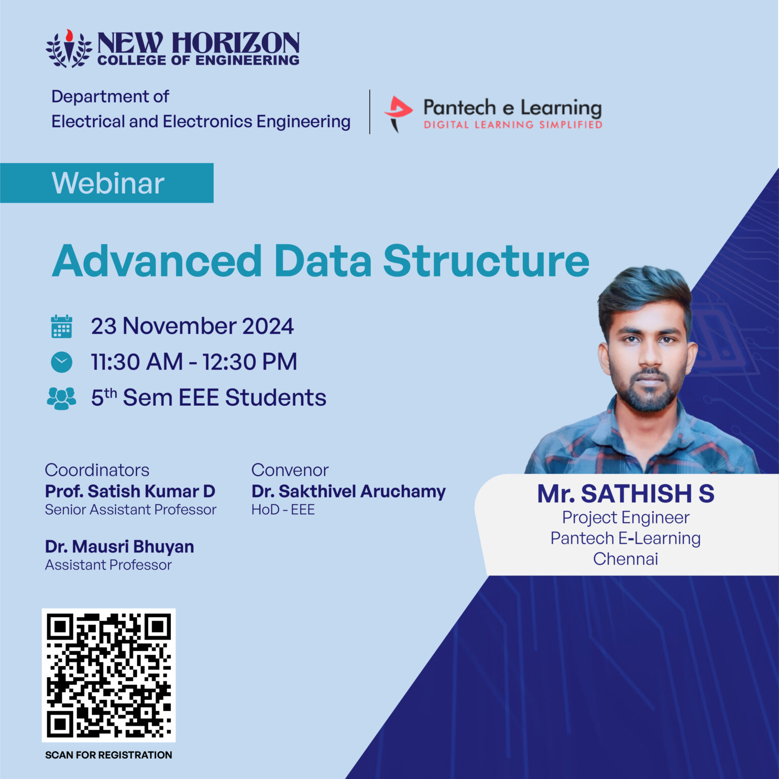 Webinar on Advanced Data Structures at NHCE