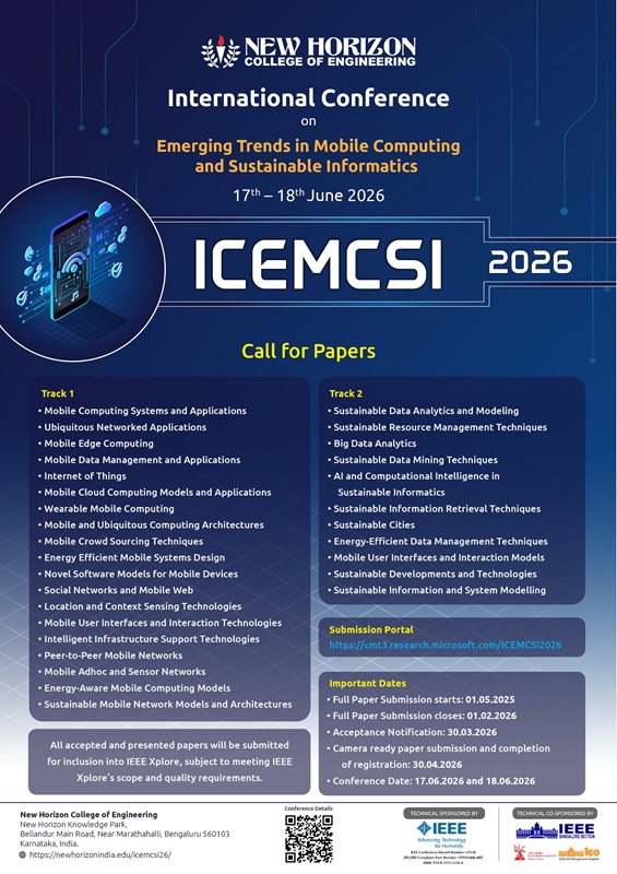 International Conference on Emerging Trends in Mobile Computing and ...