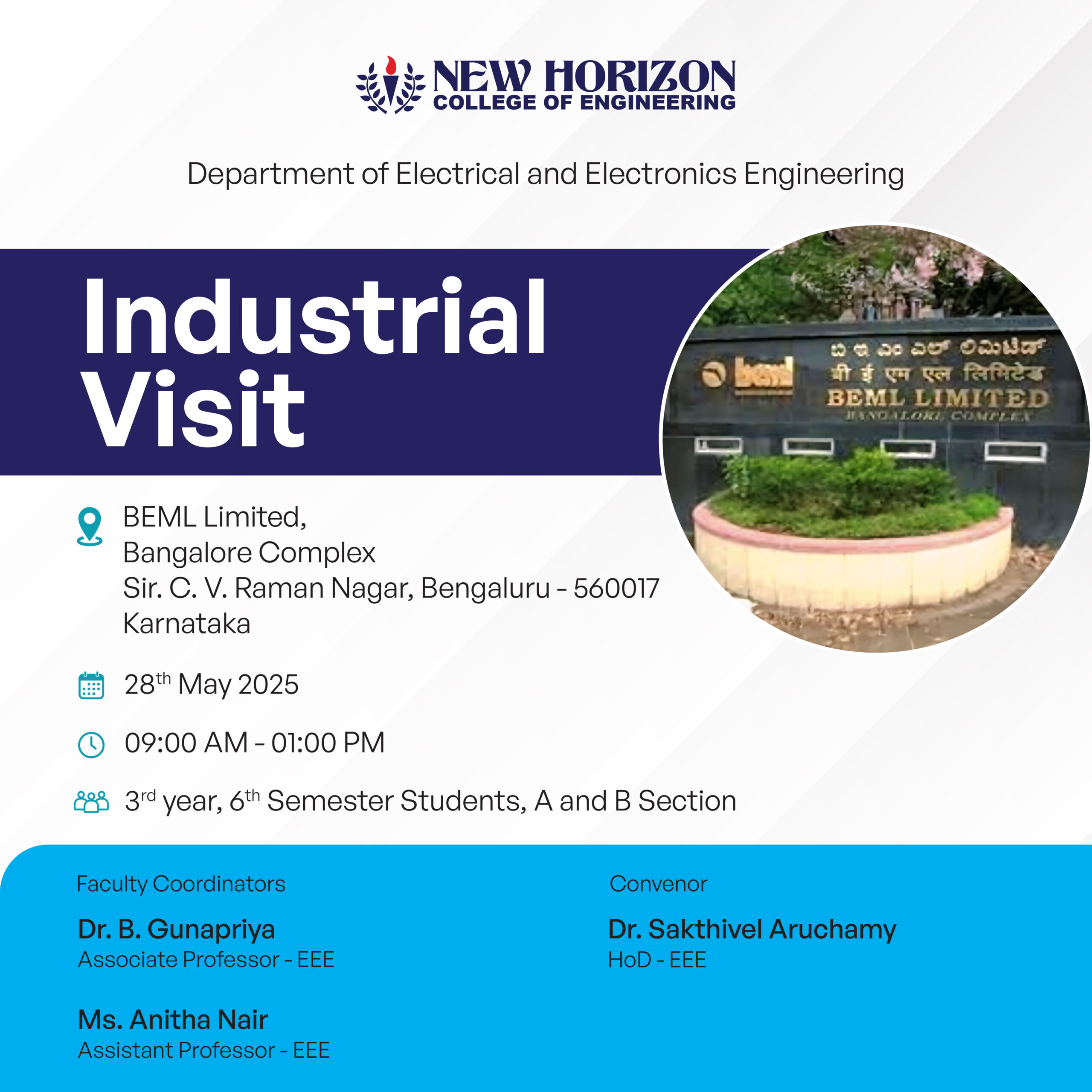 Industrial Visit to BEML Limited