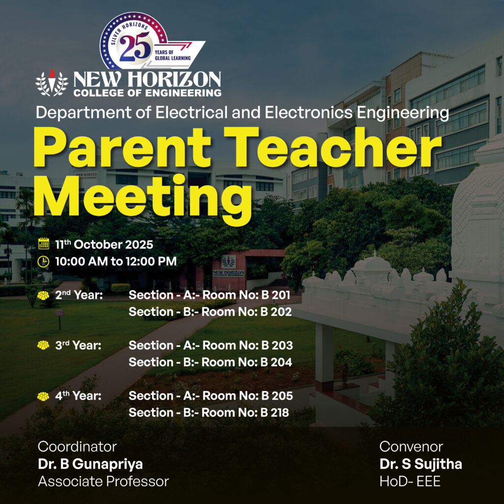 Parent Teacher Meeting – Department of Electrical and Electronics Engineering